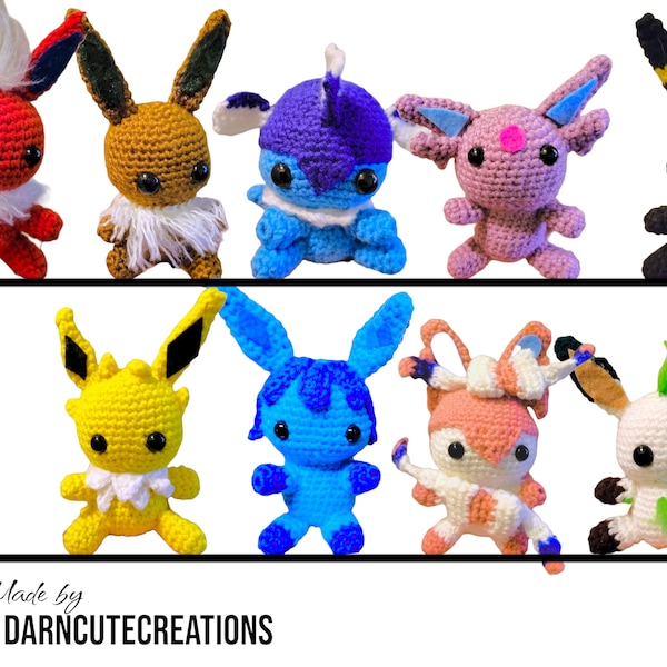 Eeveelution Crochet - Etsy UK