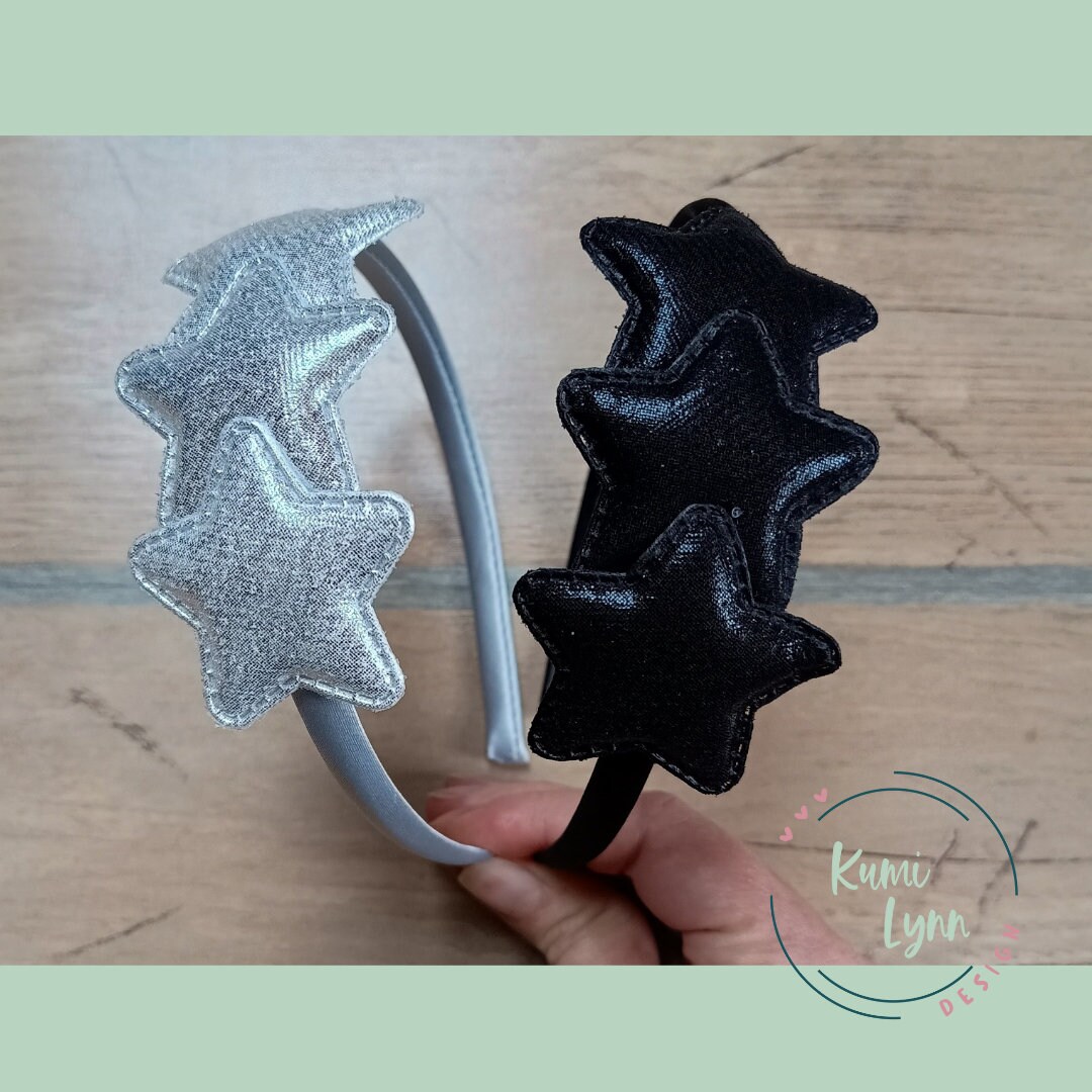 Headband Stars Glitter Black Silver Gift Advent Calendar - Etsy