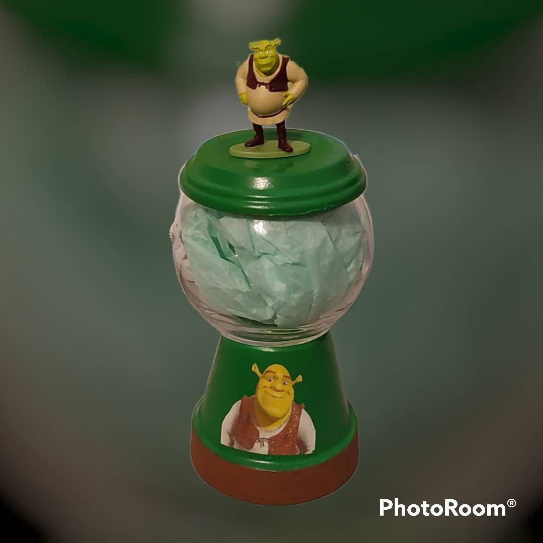 Shrek/birthday Gift/candy Bowl/gumball Dish/sports Team Dish/game Room ...