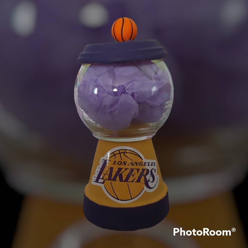Lakers..birthday Gift/candy Bowl/gumball Dish/sports Team - Etsy