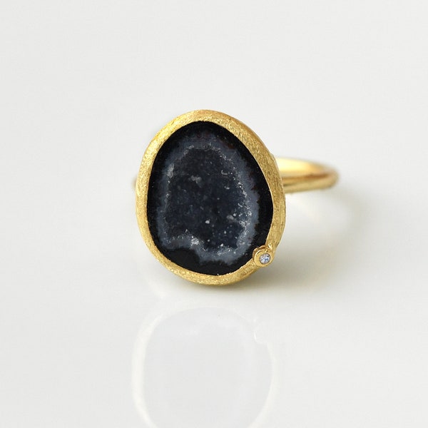 Geode Ring - Etsy