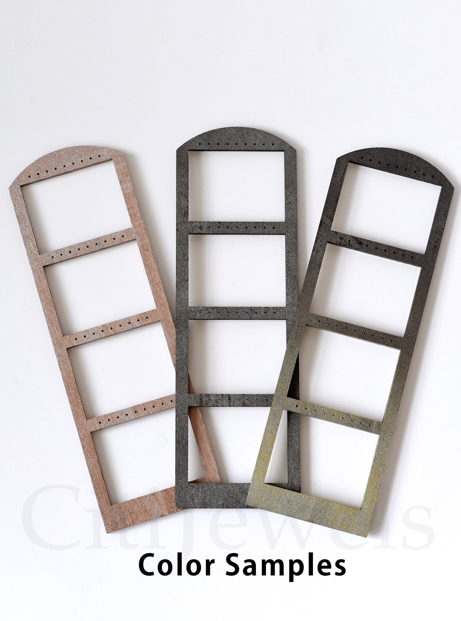 Wood Earring Display With Lid small - Etsy