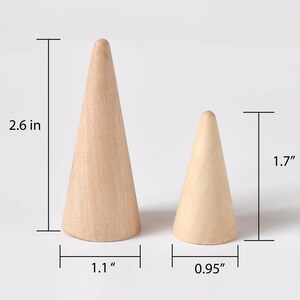 Solid Wood Ring Cone - Etsy