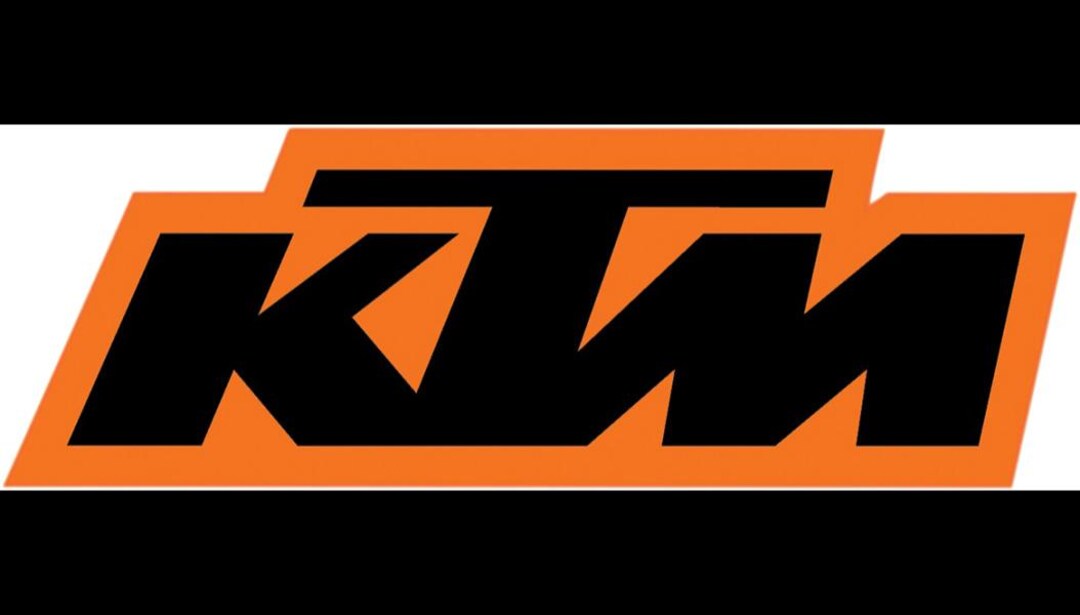 New D'cor Visuals Ktm Sticker - Orange/black - Logo Decal - Motorcycle ...