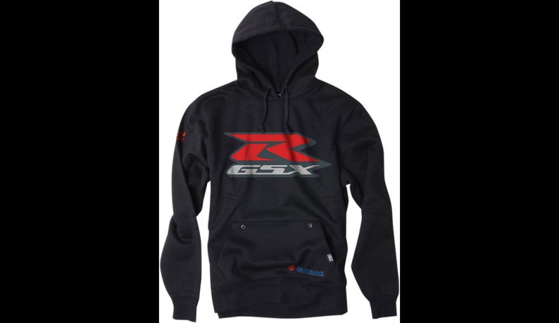 New Factory Effex Suzuki Gsx-r Pullover Hoodie - Black/red/gray - Sizes L/xl Available ...