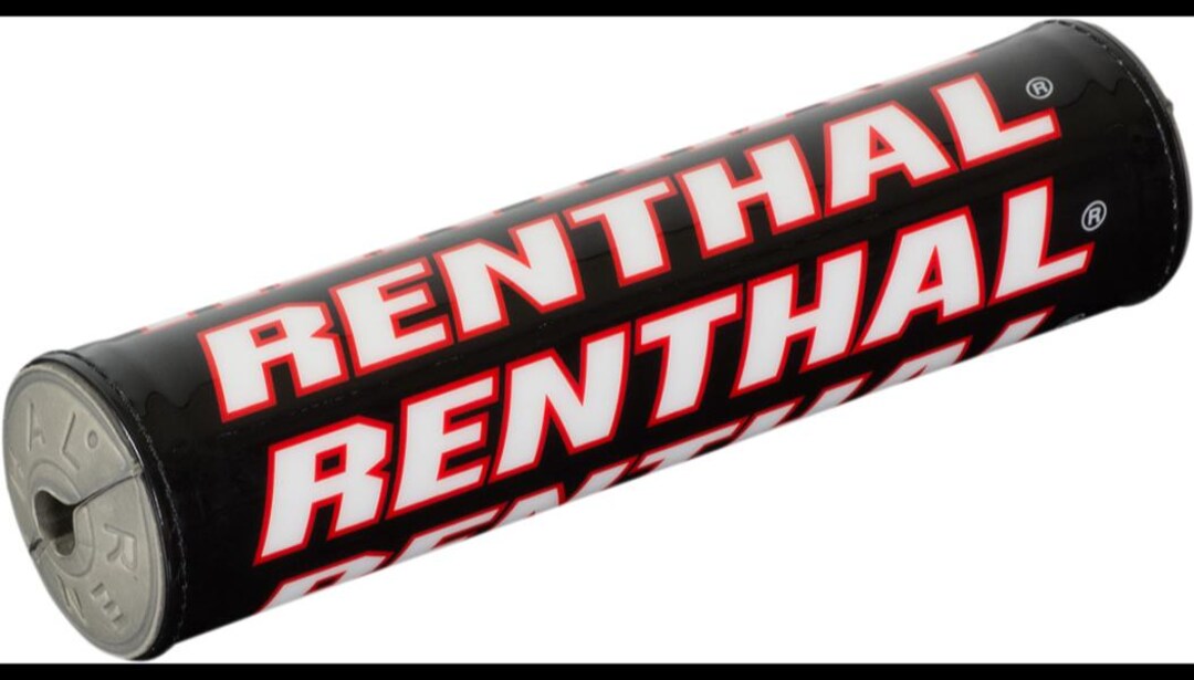 New Renthal Mini Round Handlebar Pad - Fits 7/8" Bars - Black/red/white ...