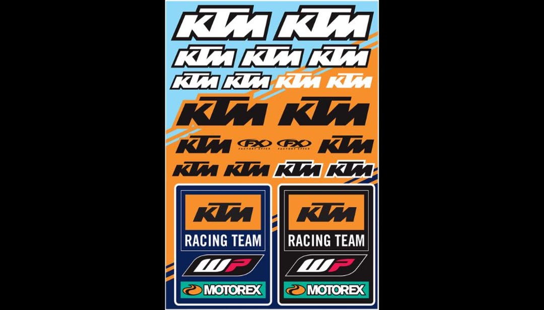 New Factory Effex Ktm Decal Sheet - Sticker Assortment - Motorcycle ...