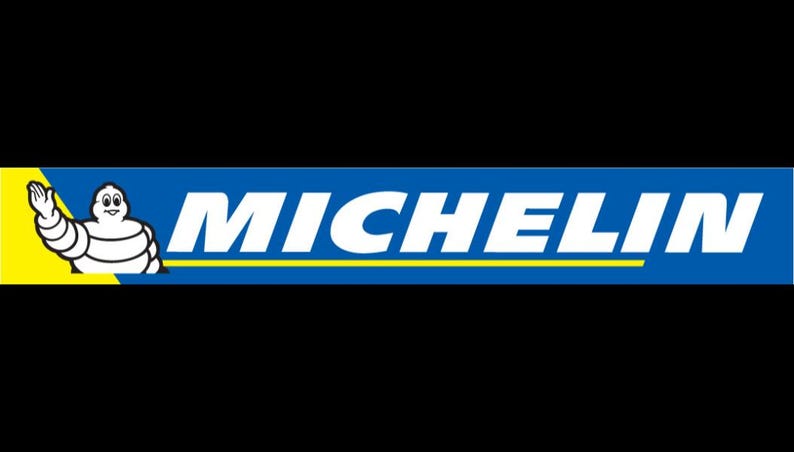 New Factory Effex Michelin Logo Stickers - Pack of 5 - Blue/yellow ...