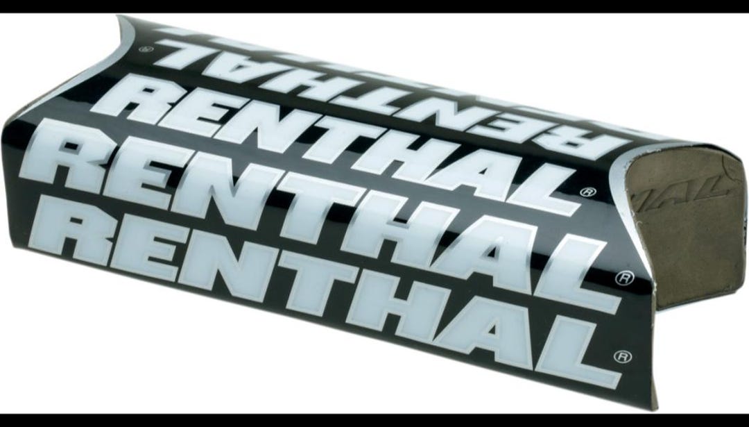 New Renthal Team-issue Square Handlebar Pad - Fits 7/8" Bars - Black ...