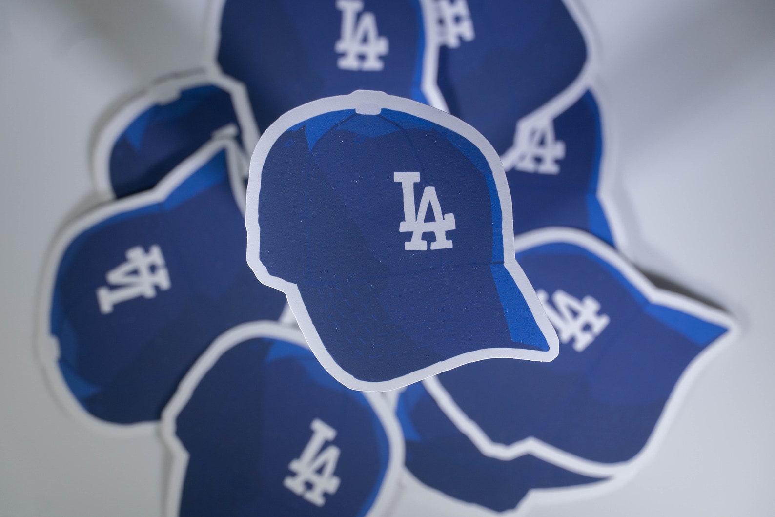 Dodgers Baseball Cap Sticker | Etsy