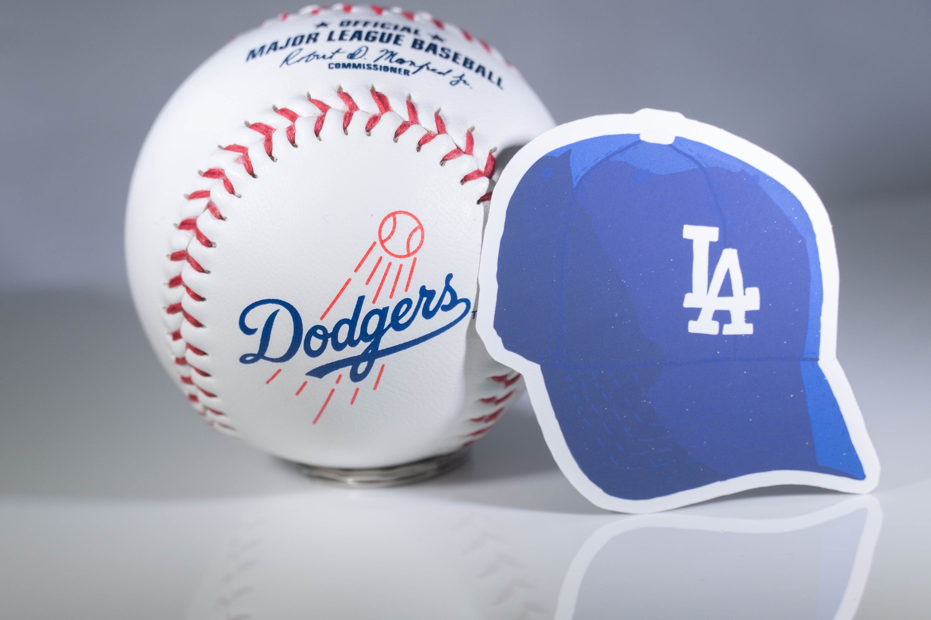 Dodgers Baseball Cap Sticker | Etsy