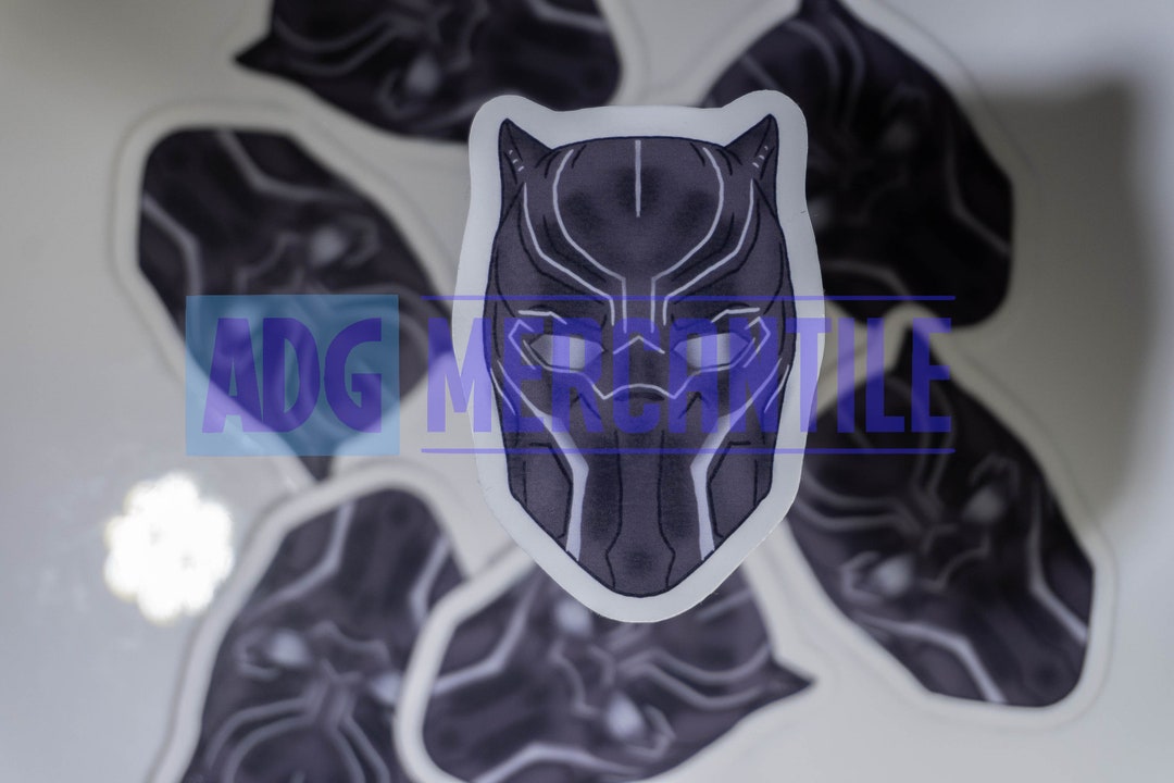 Black Panther T'challa Mask Marvel Sticker - Etsy