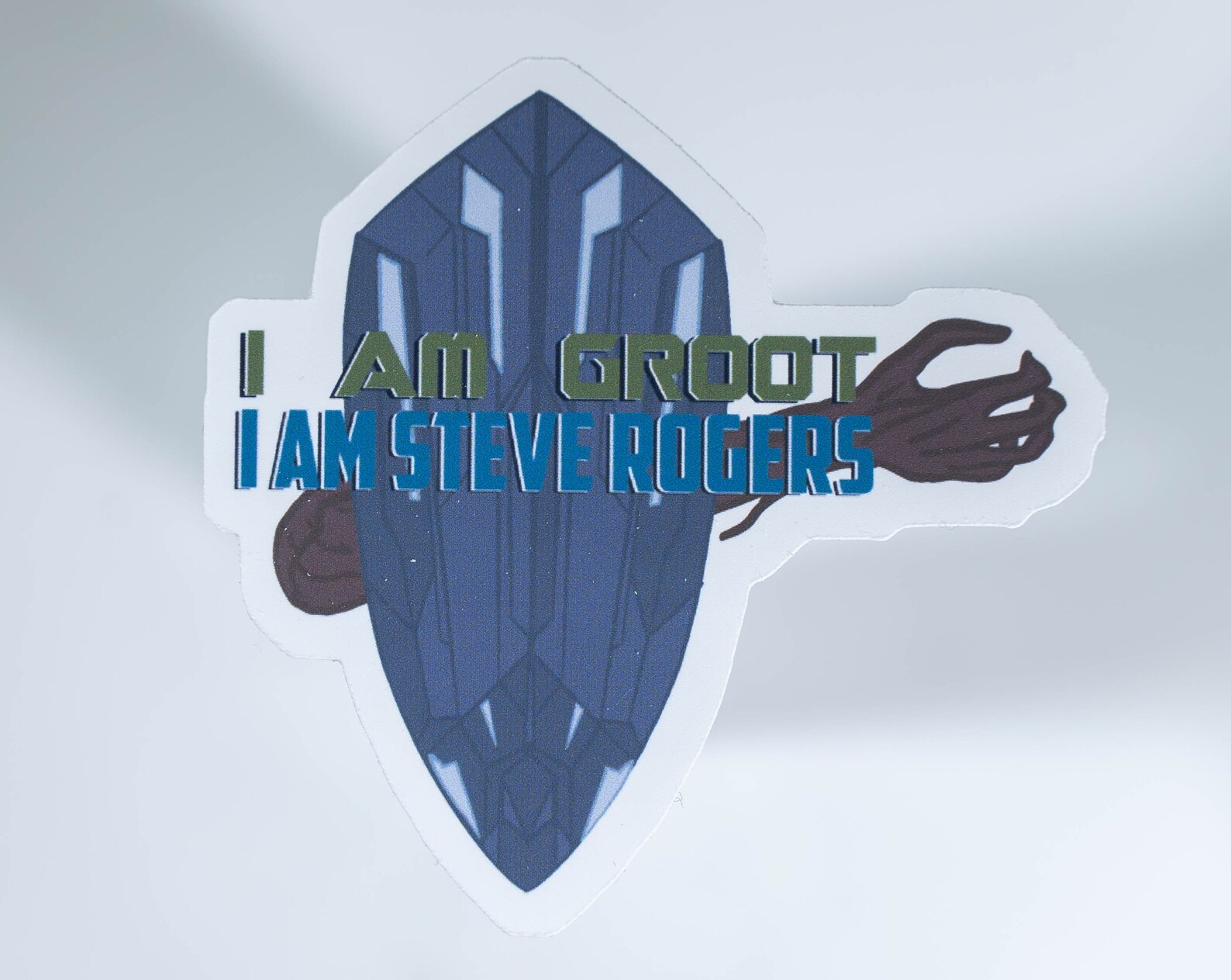 I Am Groot I Am Steve Rogers Infinity War Sticker - Etsy