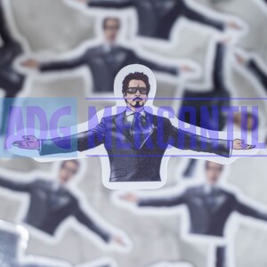 Tony Stark Iron Man Explosion Marvel Sticker M96 - Etsy