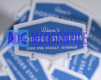 Dodger Stadium Welcome Sign Sticker Dodgers Gift Dodgers Sticker ...