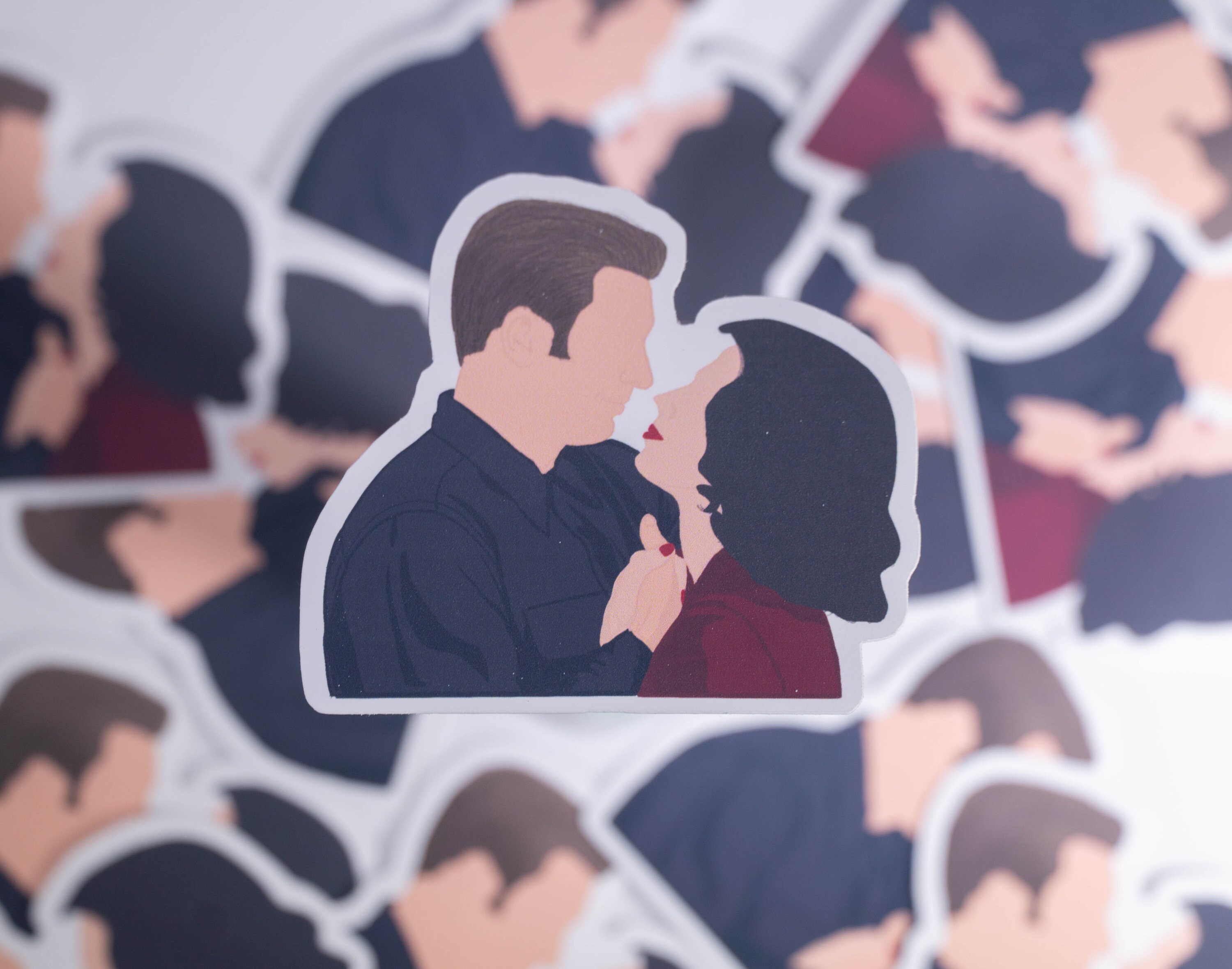 Captain America and Peggy Carter Dancing Sticker | Etsy