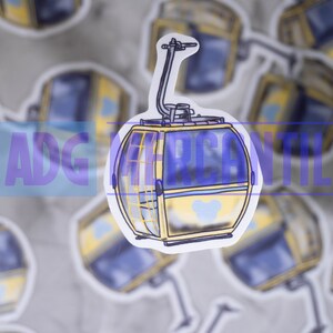 Skyliner Gondolas Yellow Walt Disney World Resort Disney Sticker - Etsy