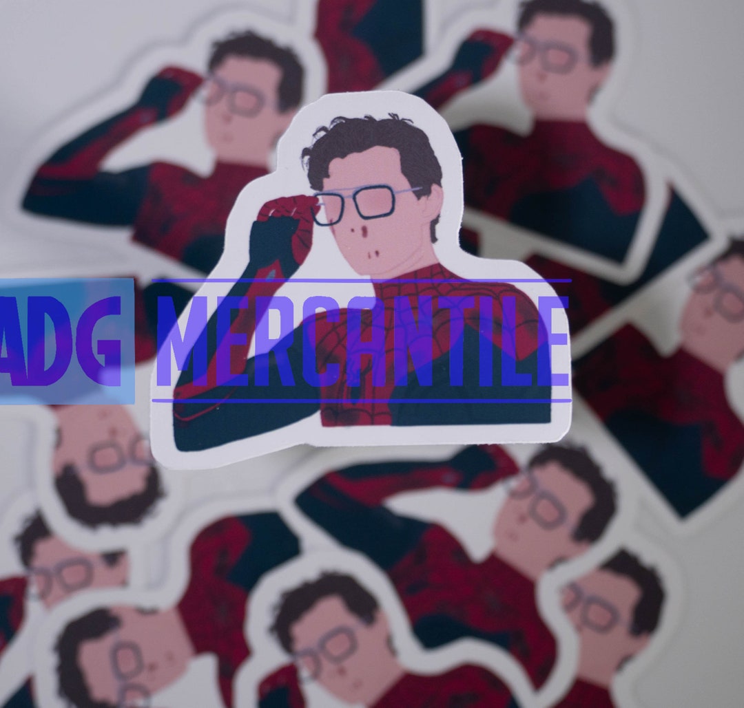 Spider-man With EDITH Glasses Marvel Sticker M134 - Etsy