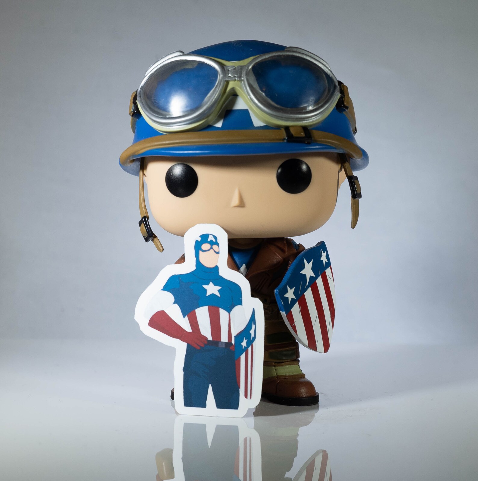 Captain America USO Tour Sticker | Etsy