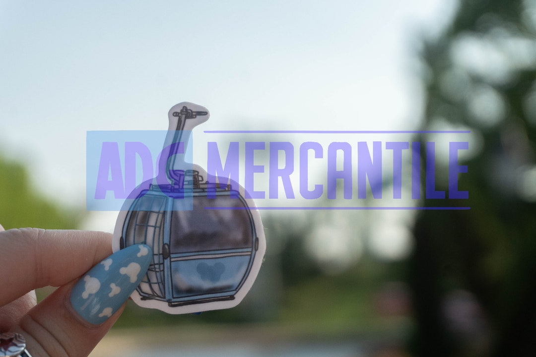 DSN27 Skyliner Gondolas Blue Walt Disney World Resort Disney Sticker - Etsy