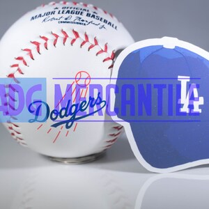 Dodgers Baseball Cap Sticker - Etsy