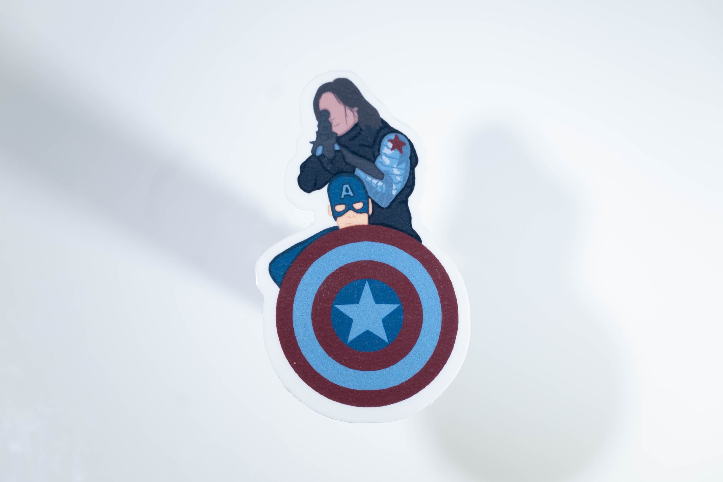 Civil War Steve Rogers and Bucky Barnes Sticker - Etsy Australia