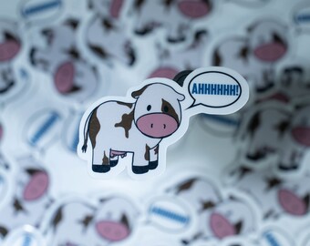 Ahhh Sticker - Etsy
