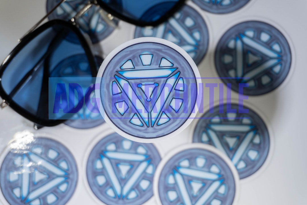 Ironman Tony Stark Arc Reactor Marvel Sticker - Etsy