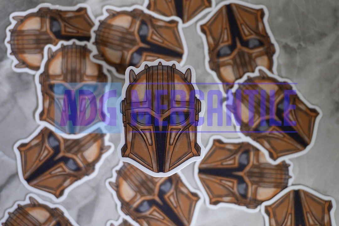 The Armorer Helmet Mandalorian Star Wars Sticker - Etsy