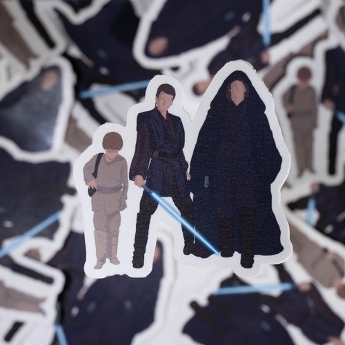 Anakin Skywalker Prequels Glow up Sticker - Etsy