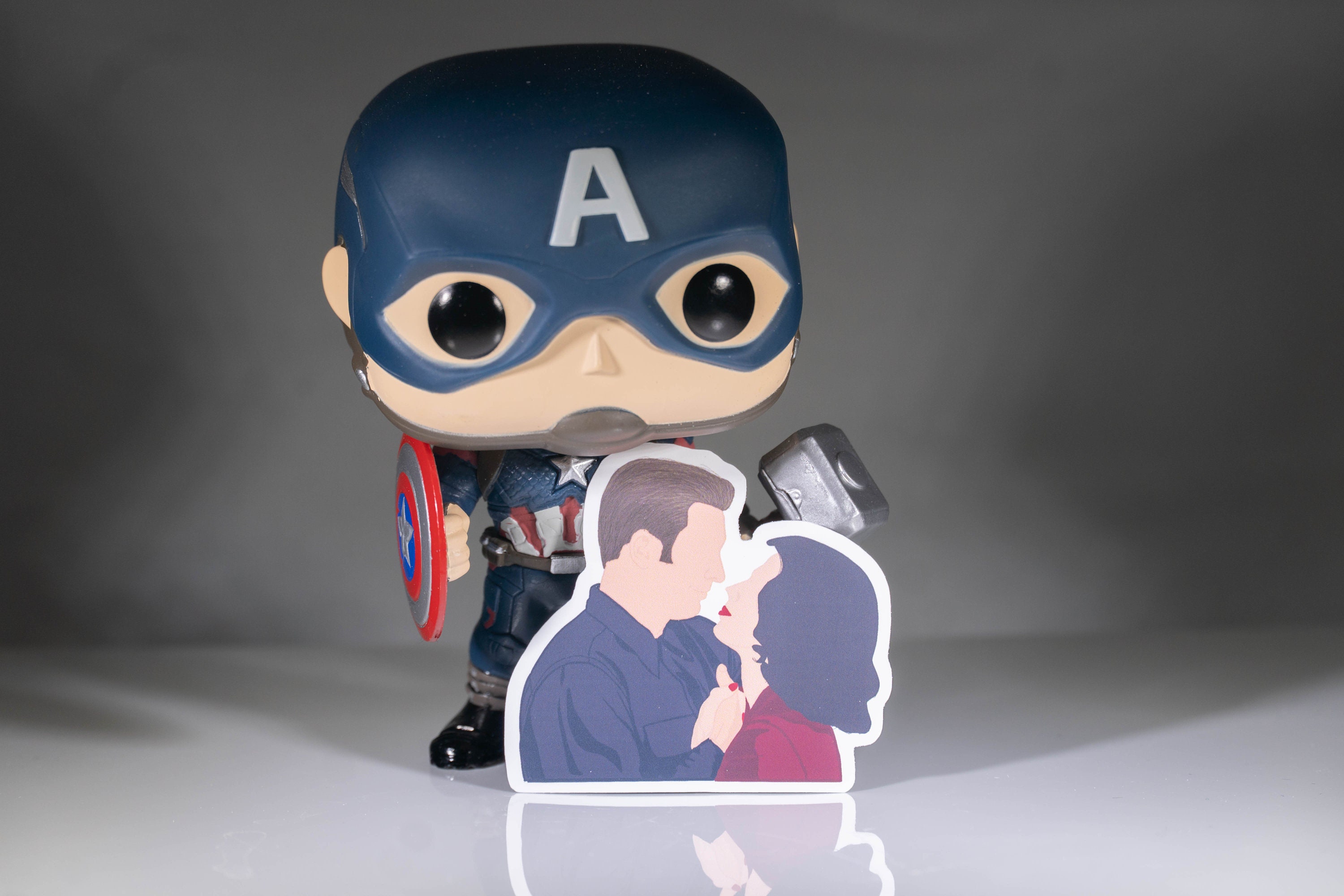 Captain America and Peggy Carter Dancing Sticker | Etsy