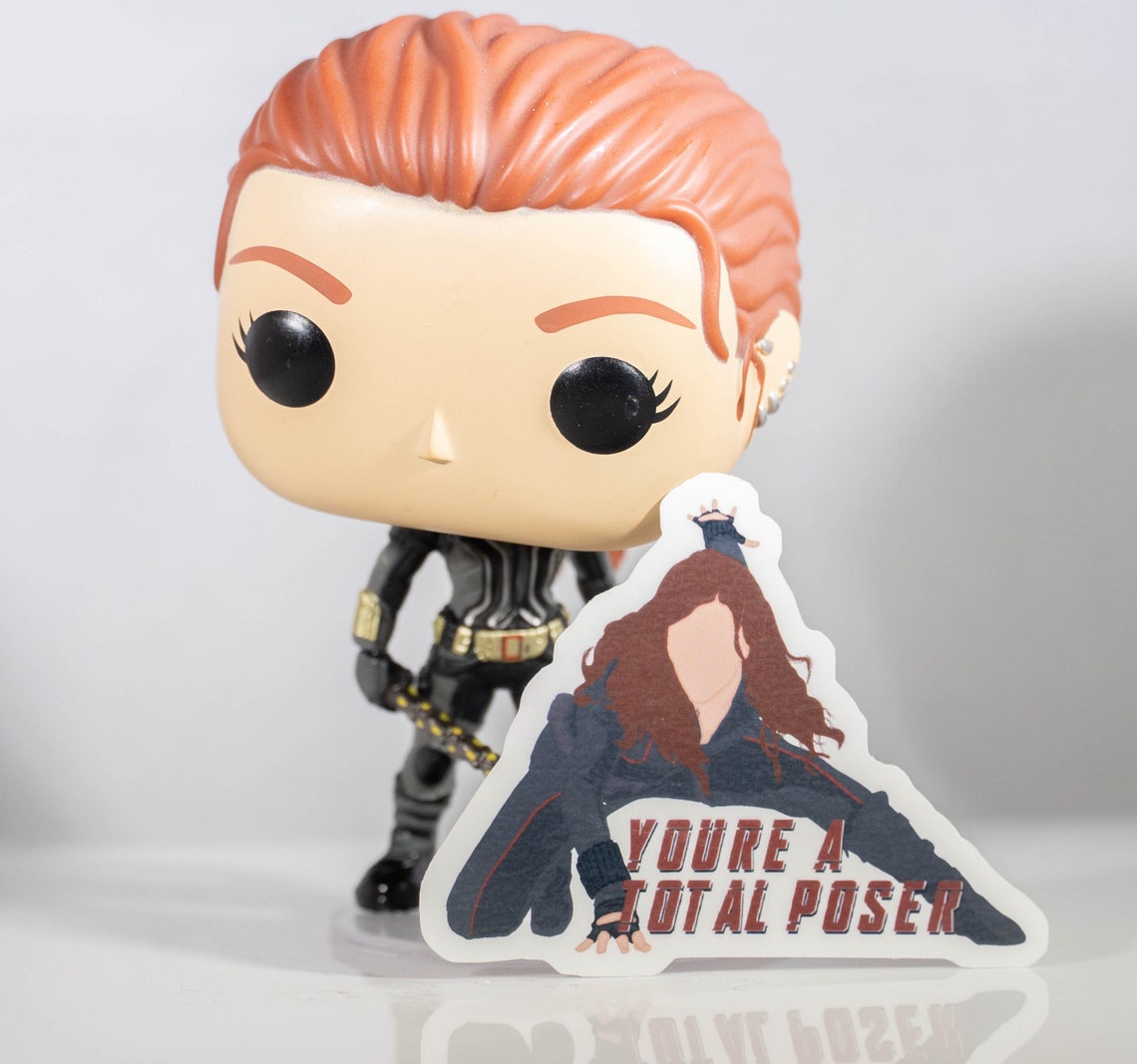 Natasha Romanoff Black Widow You're a Total Poser Sticker - Etsy