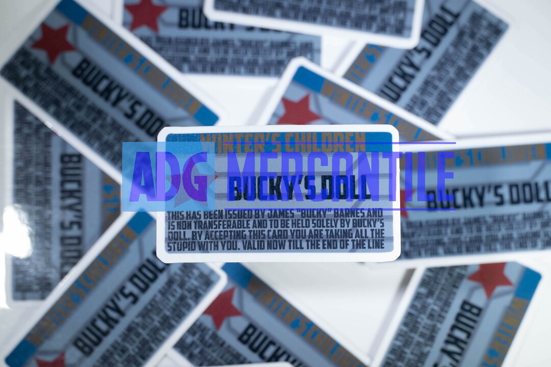 Bucky Barnes' Doll Marvel Sticker - Etsy