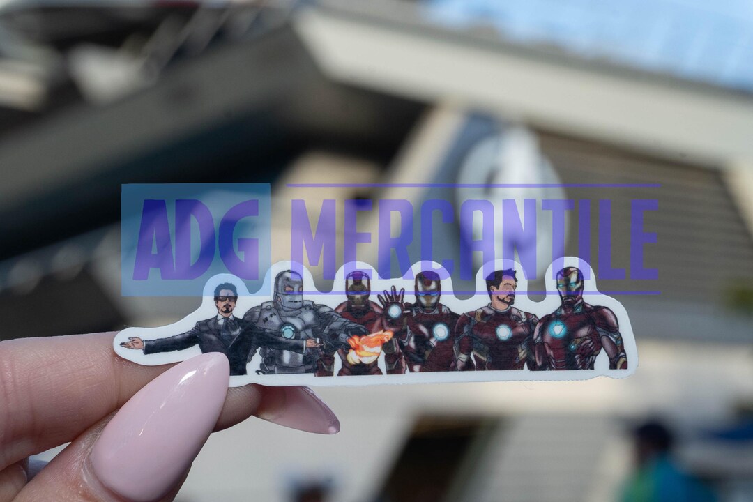 Ironman Tony Stark MCU Glow up Marvel Sticker GLO13 - Etsy