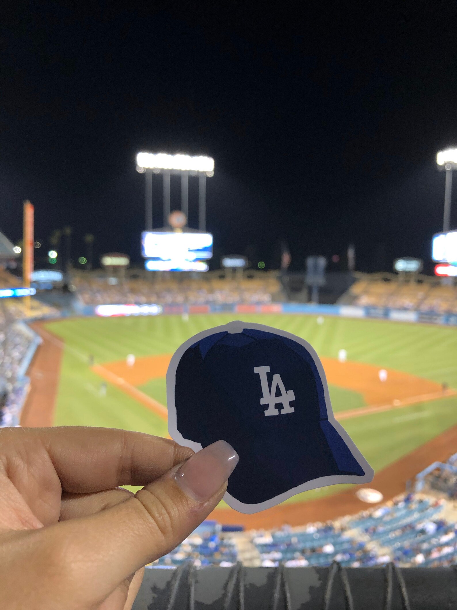 Dodgers Baseball Cap Sticker | Etsy