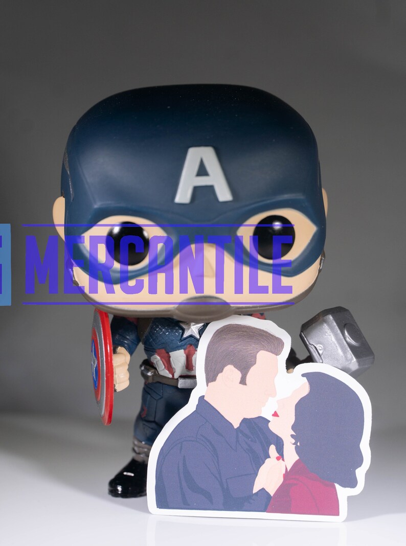 Captain America and Peggy Carter Dancing Sticker - Etsy