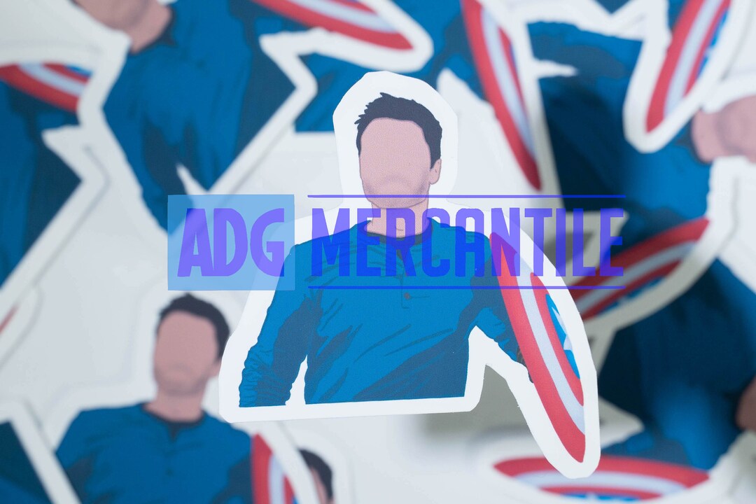 Bucky With the Shield Marvel Sticker - Etsy