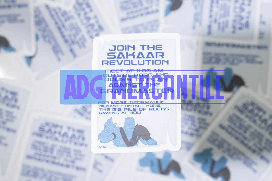 Korg's Revolution Flyer Marvel Sticker M152 - Etsy