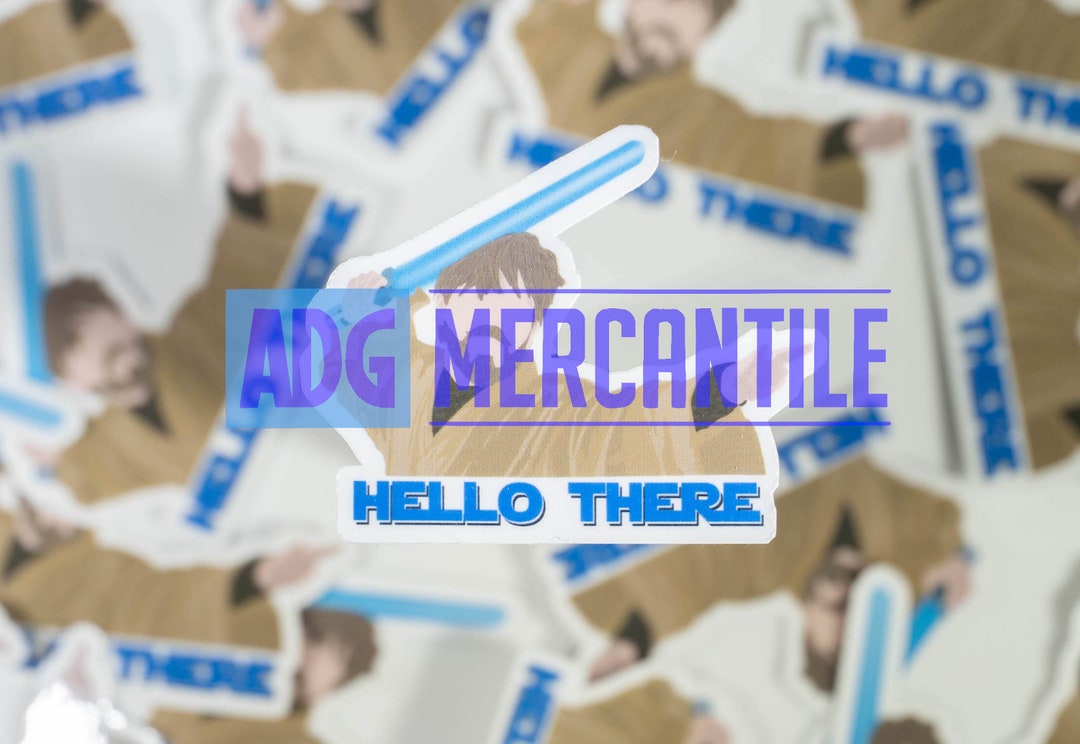 Hello There Obi Wan Kenobi Star Wars Sticker - Etsy Canada