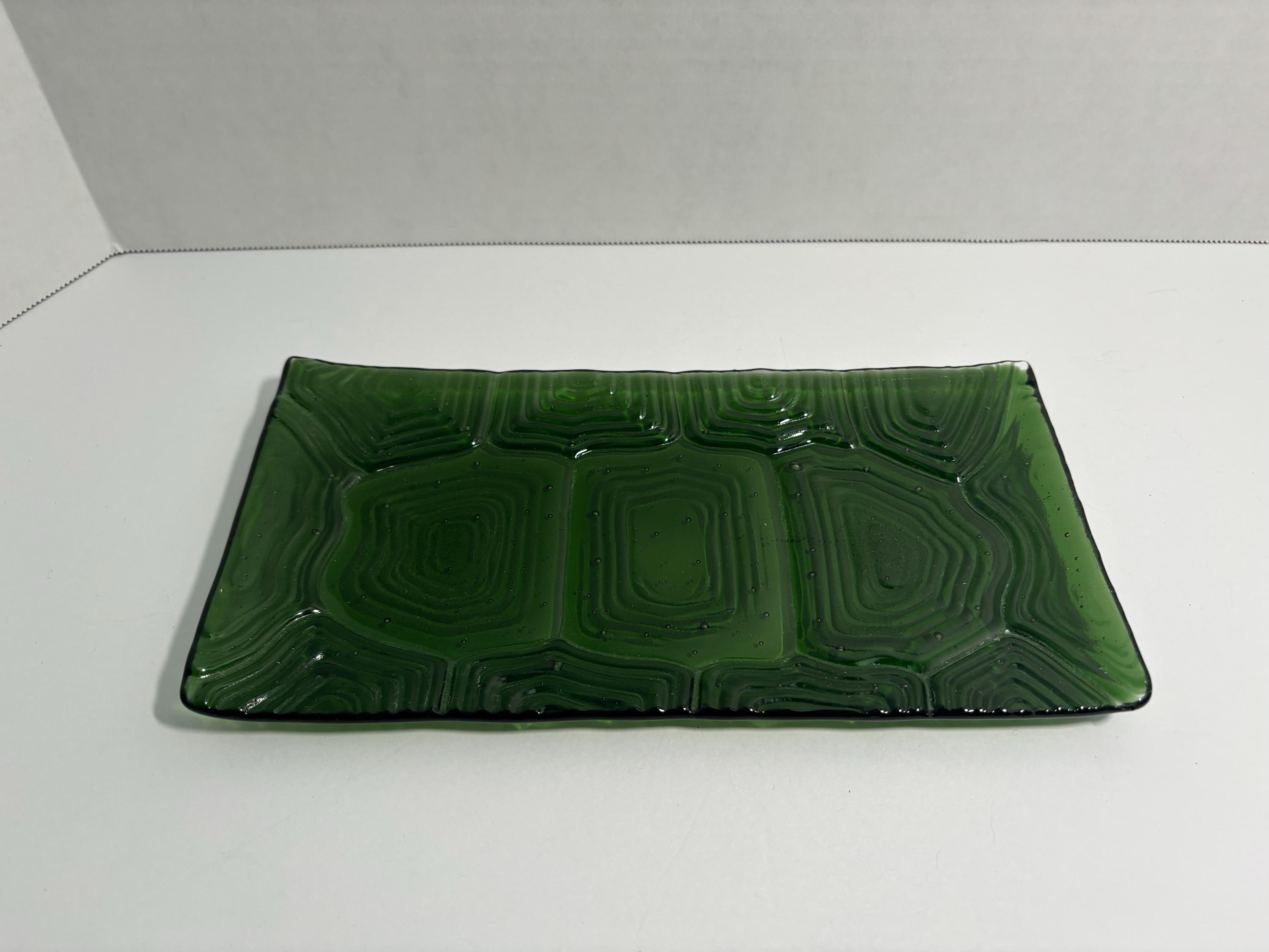 Fused Glass Turtle Shell Platter - Etsy