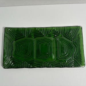 Fused Glass Turtle Shell Platter - Etsy