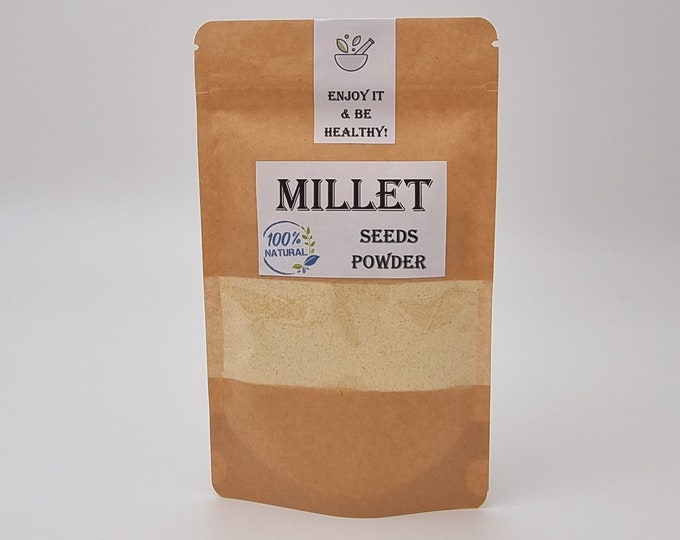 Millet Flour Hulled Millet Seeds Powder Hulled Millet Flour - Etsy