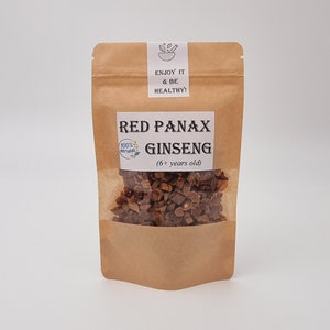 Organic Dried Red Panax Ginseng Root, Red Ginseng Root, Sugar Free Red ...