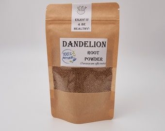 Organic Dandelion Root, Powder taraxacum Officinale - Etsy