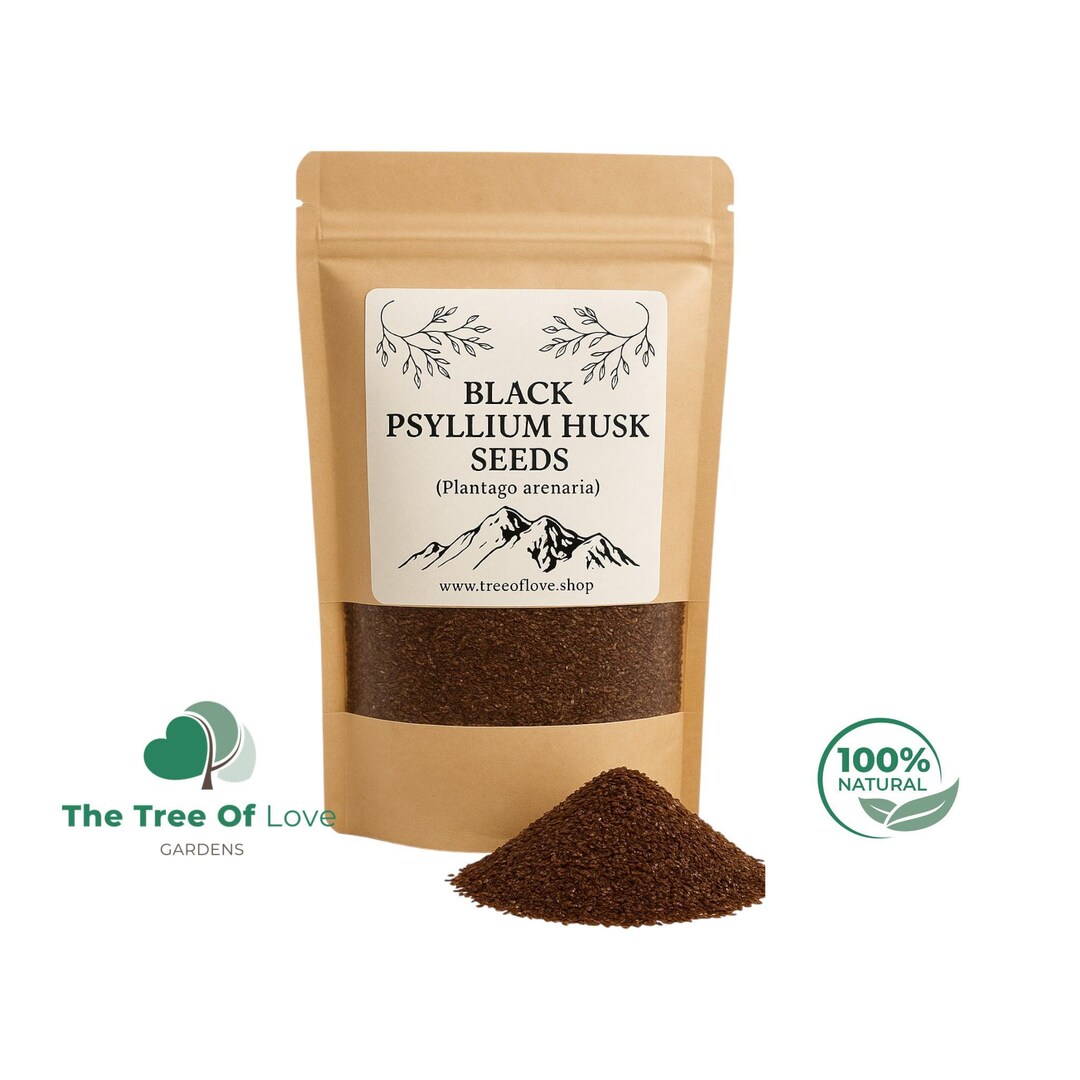 Black Psyllium Husk Seeds | Whole Seeds | Plantago Arenaria | Dried ...