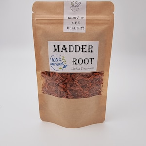 Madder Root Cuts or Powder Natural Dyes Rubia Tinctorum Madder Root ...