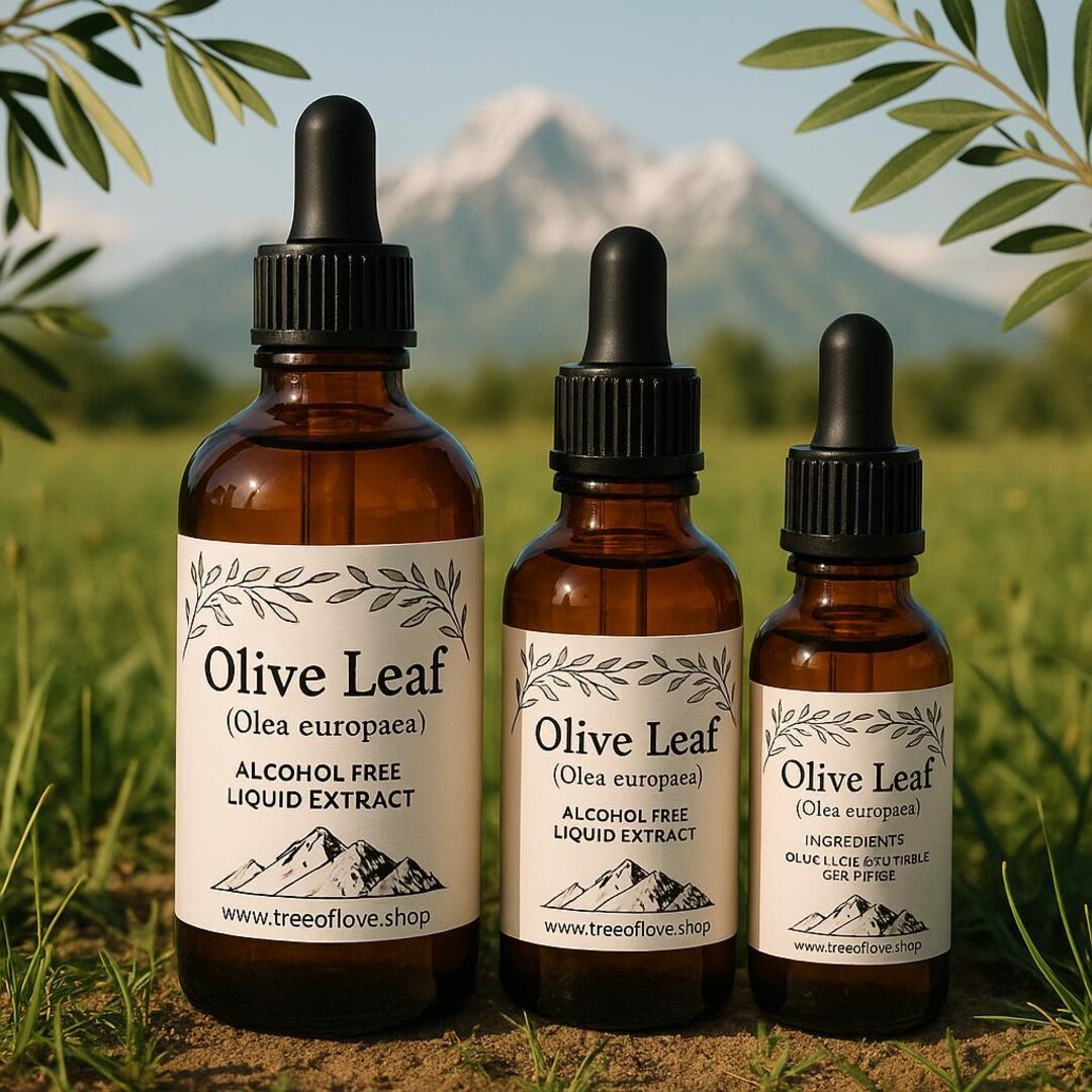 Olive Leaf Glycerite | Olive Leaf Alcohol Free Extract | Tincture ...