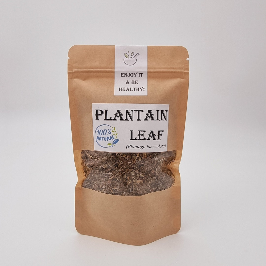 Plantain Leaf, Plantain Leaf Bulk 1lb 2lbs 3lbs 4lbs Plantain Dried Cut ...
