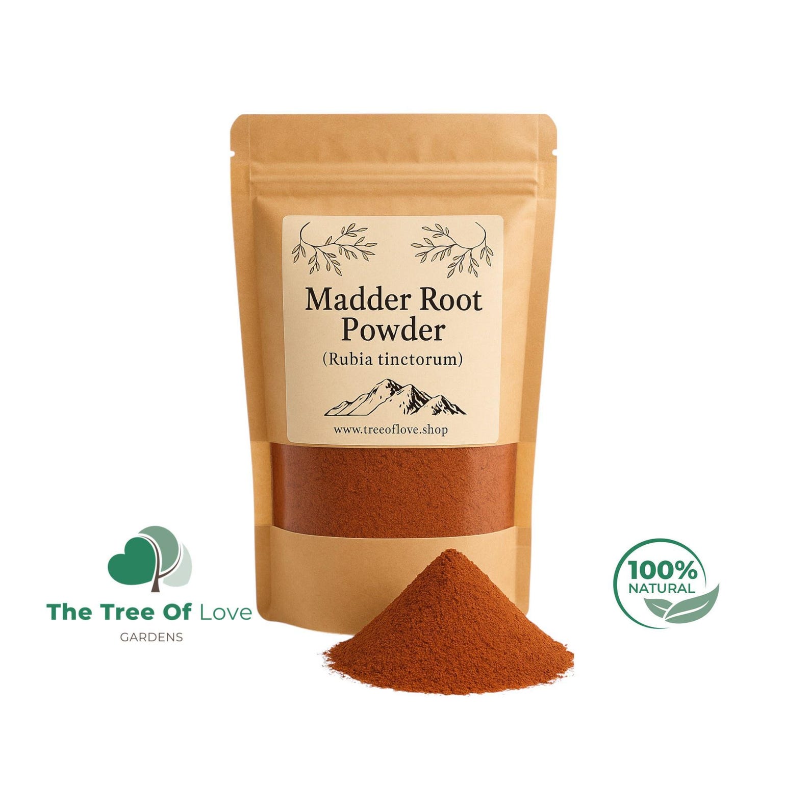 Madder Root - Cuts or Powder - Natural Dyes - Rubia Tinctorum - Chopped ...