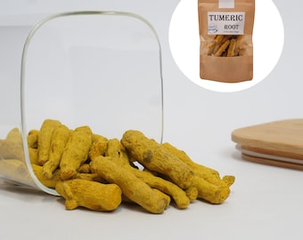 Natural Tumeric Root Whole Curcuma Longa Tea Herbs Zero Additives - Etsy